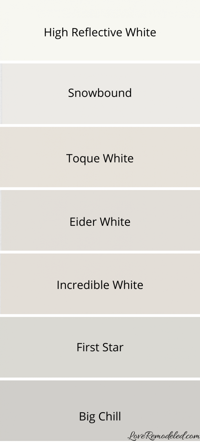 Sherwin Williams Snowbound Paint Color (7004) + Coordinating Colors ...