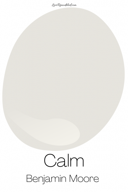 Calm, by Benjamin Moore - Love Remodeled