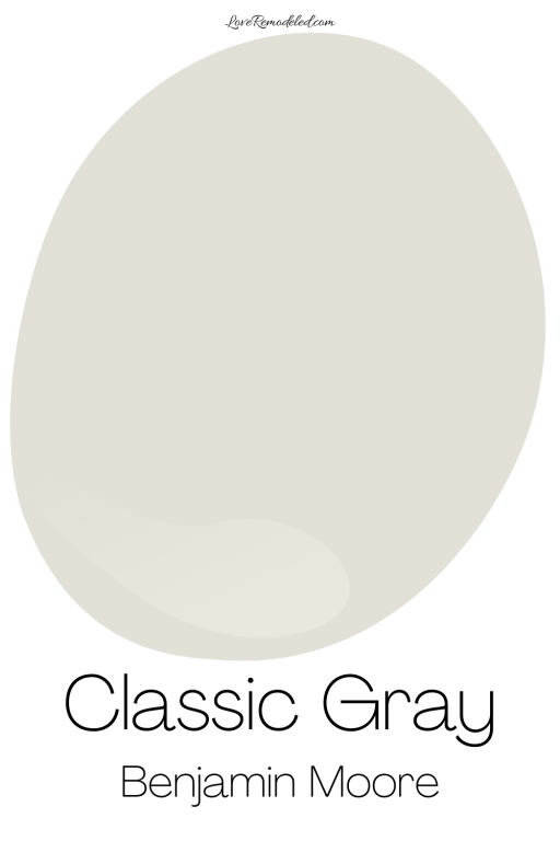 Classic Gray, by Benjamin Moore - Love Remodeled