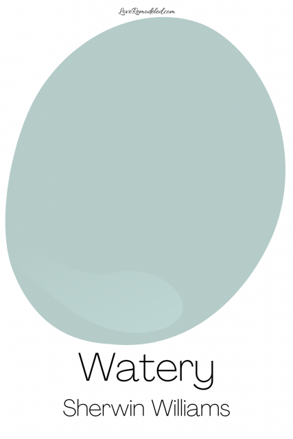 Watery, by Sherwin Williams - Love Remodeled