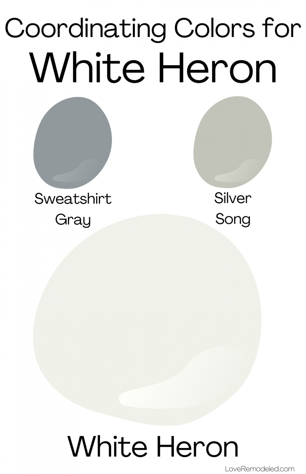 White Heron, by Benjamin Moore - Love Remodeled