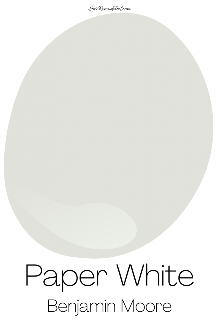 Paper White, by Benjamin Moore - Love Remodeled