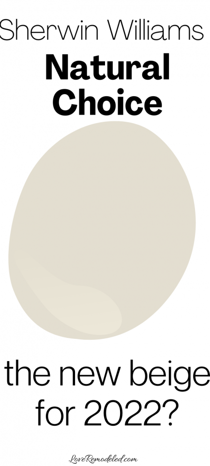 Natural Choice Paint Color, by Sherwin Williams - Love Remodeled