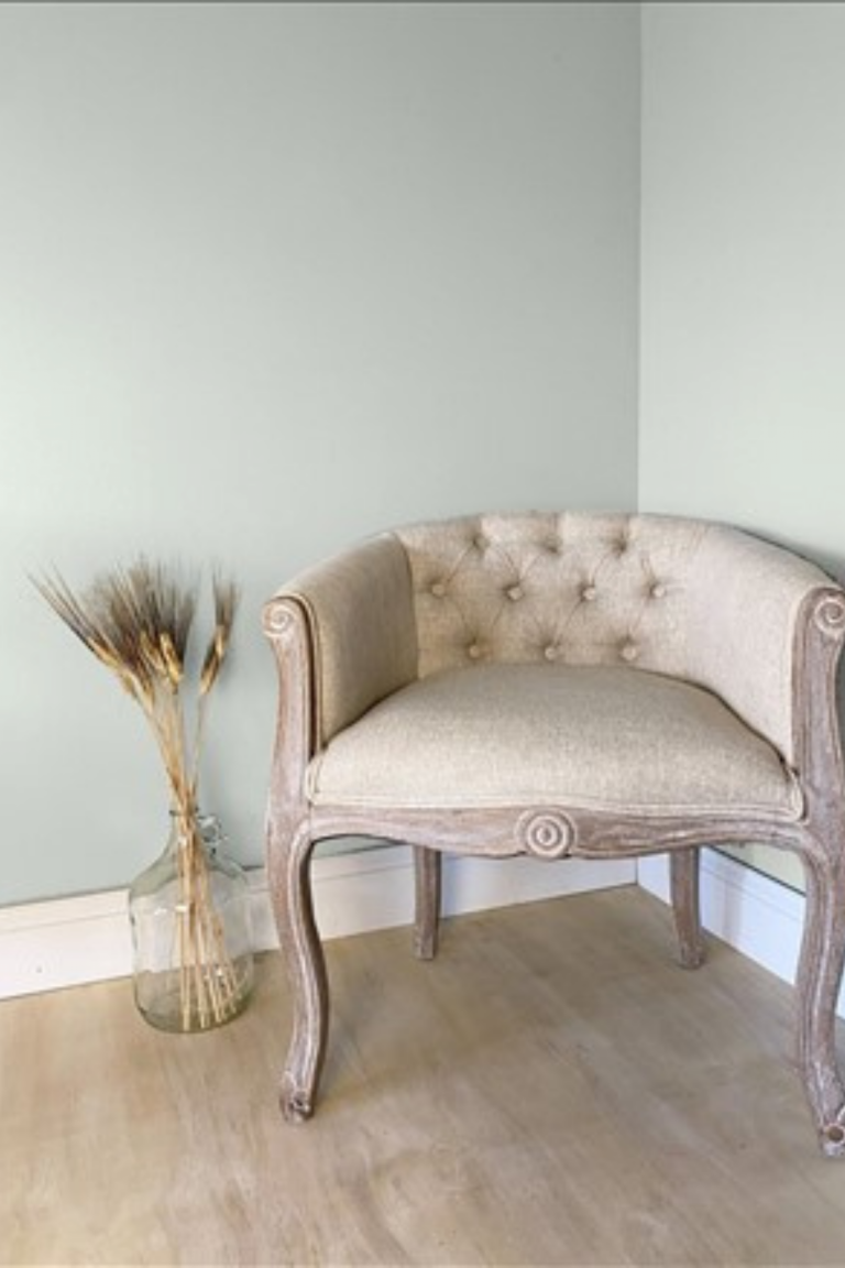 Smokey Green, a Benjamin Moore Paint Color - Love Remodeled