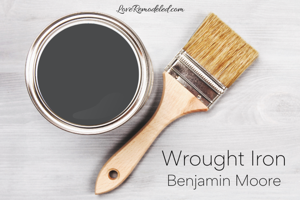 Benjamin Moore Wrought Iron Paint Color Review - Love Remodeled