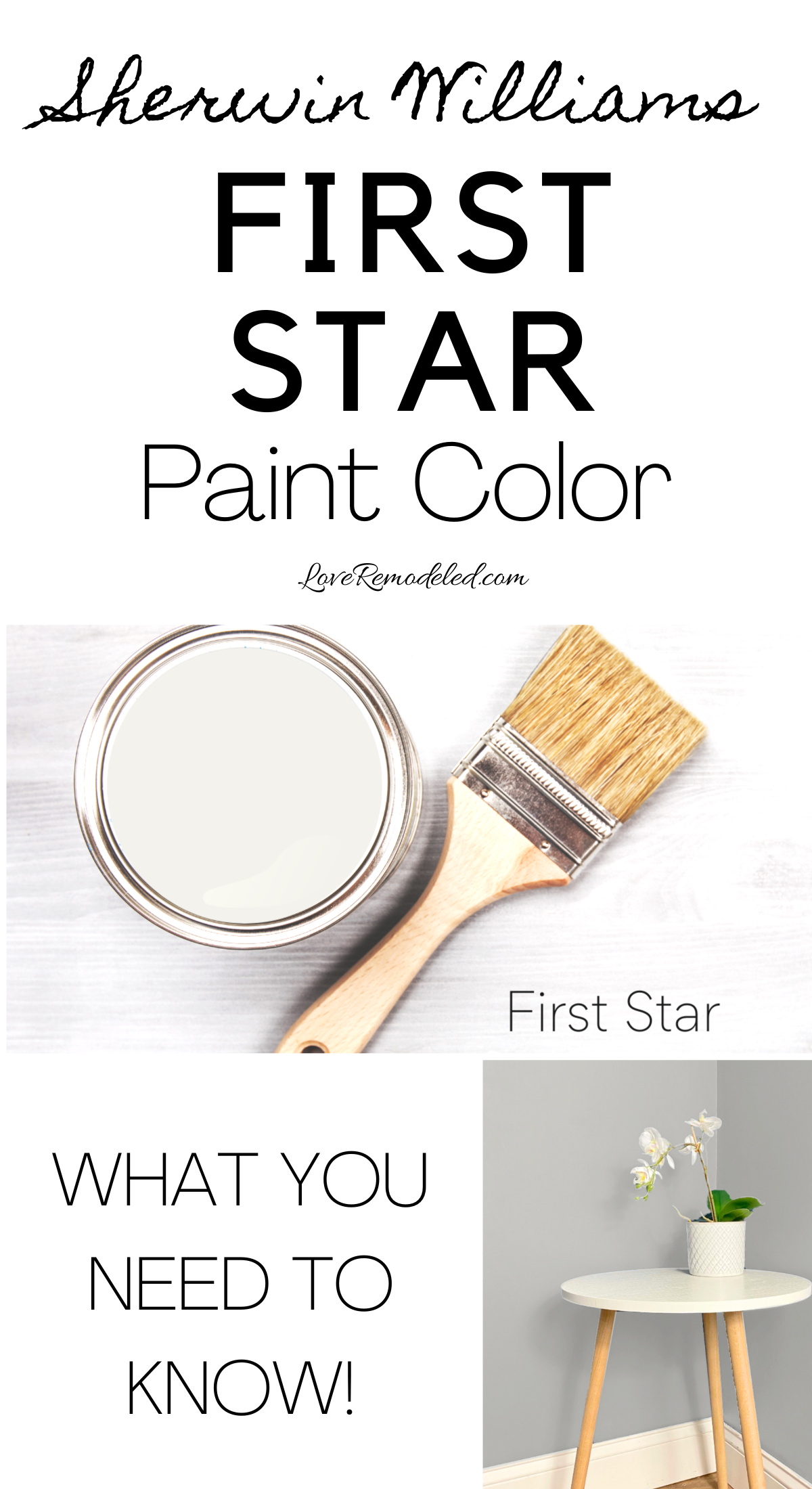 Sherwin Williams First Star Paint Color - Love Remodeled
