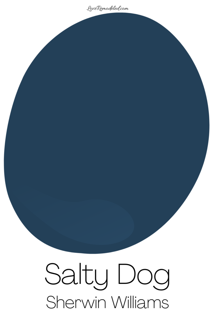 Salty Dog, a Navy Blue by Sherwin Williams - Love Remodeled