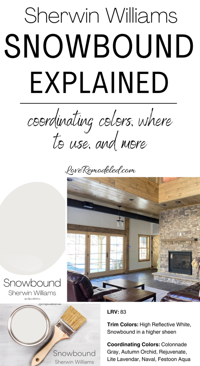 Sherwin Williams Snowbound Paint Color (7004) + Coordinating Colors ...