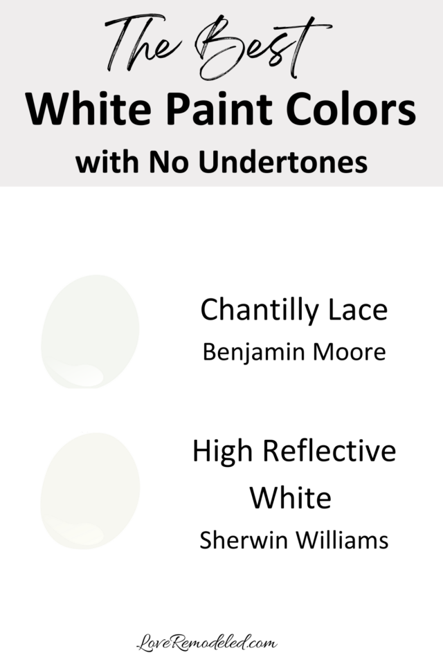 The Best White Paint Colors with No Yellow Undertones - Love Remodeled