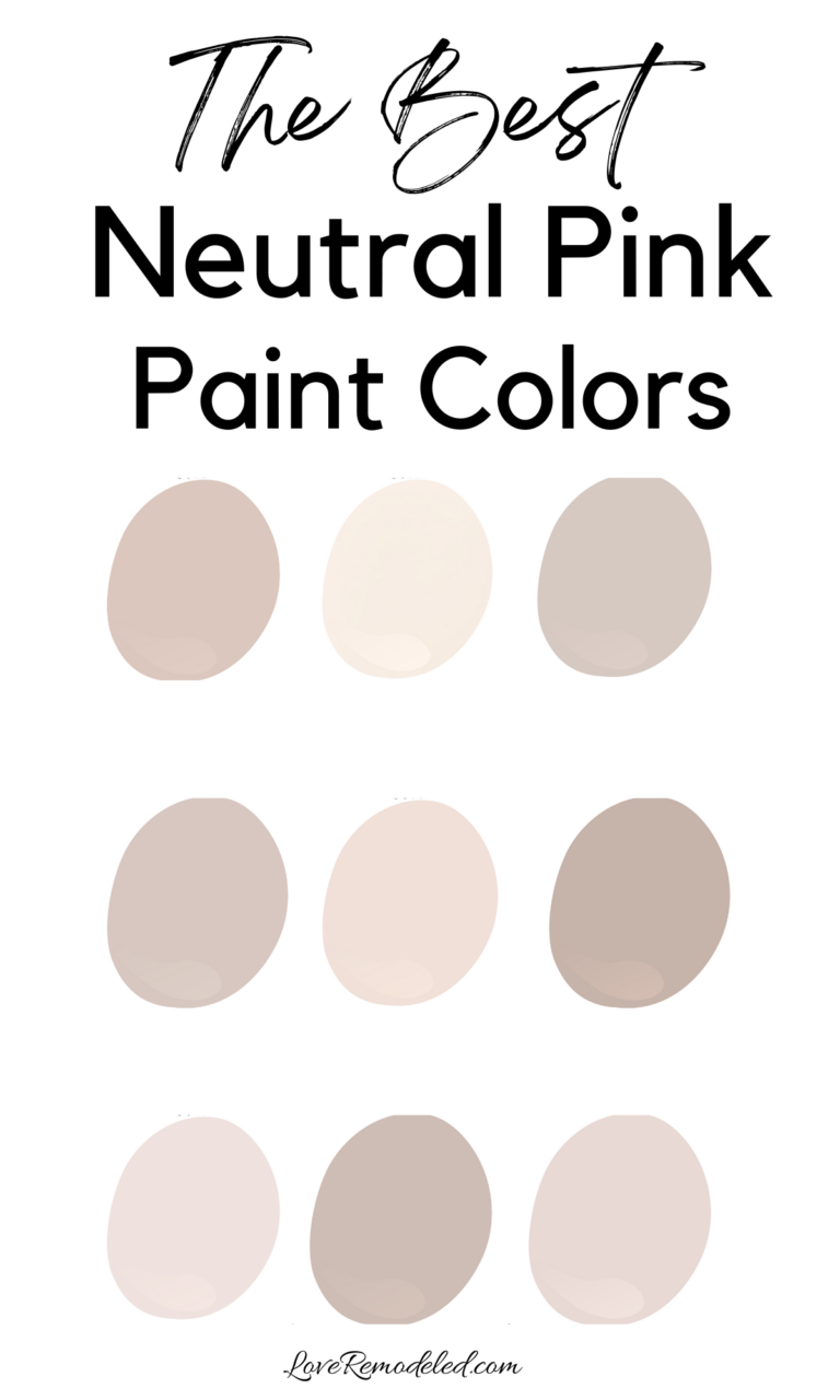 The Best Neutral Pink Paint Colors - Love Remodeled