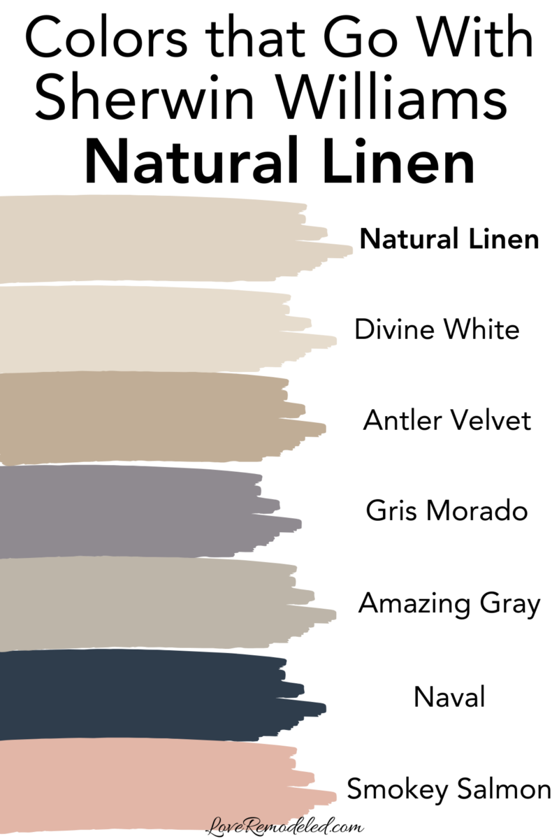 Natural Linen By Sherwin Williams Love Remodeled Natural Linen By Sherwin Williams Love Remodeled