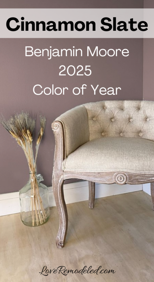 Benjamin Moore Cinnamon Slate - 2025 Color of the Year - Love Remodeled