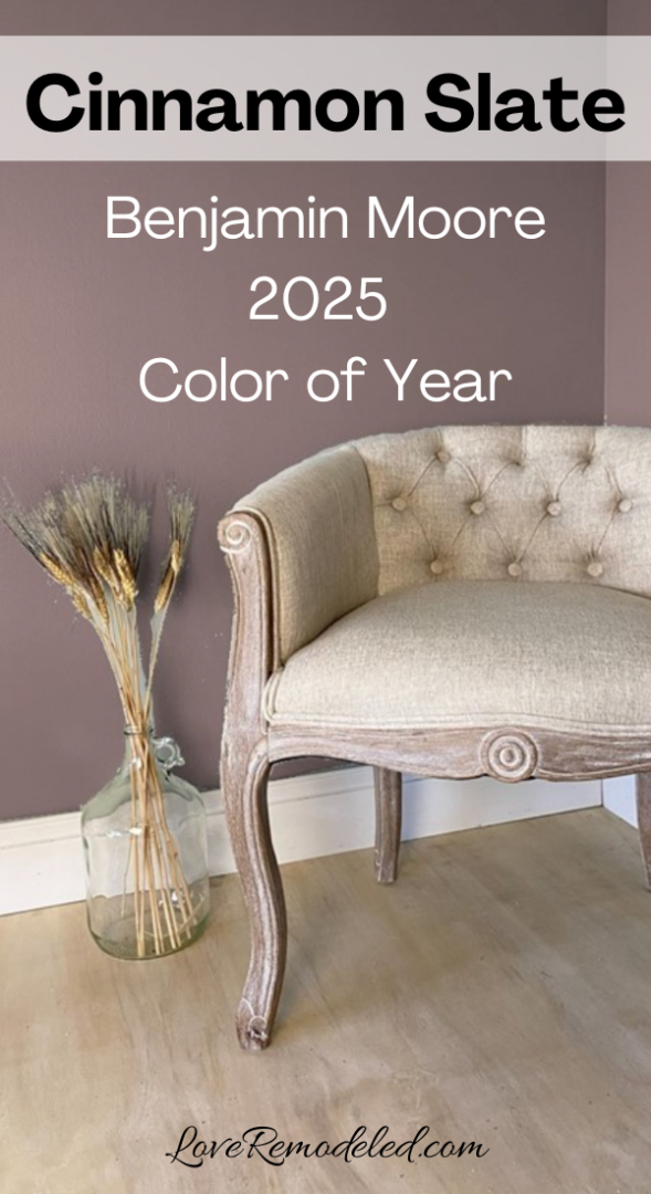 Benjamin Moore Cinnamon Slate - 2025 Color of the Year - Love Remodeled