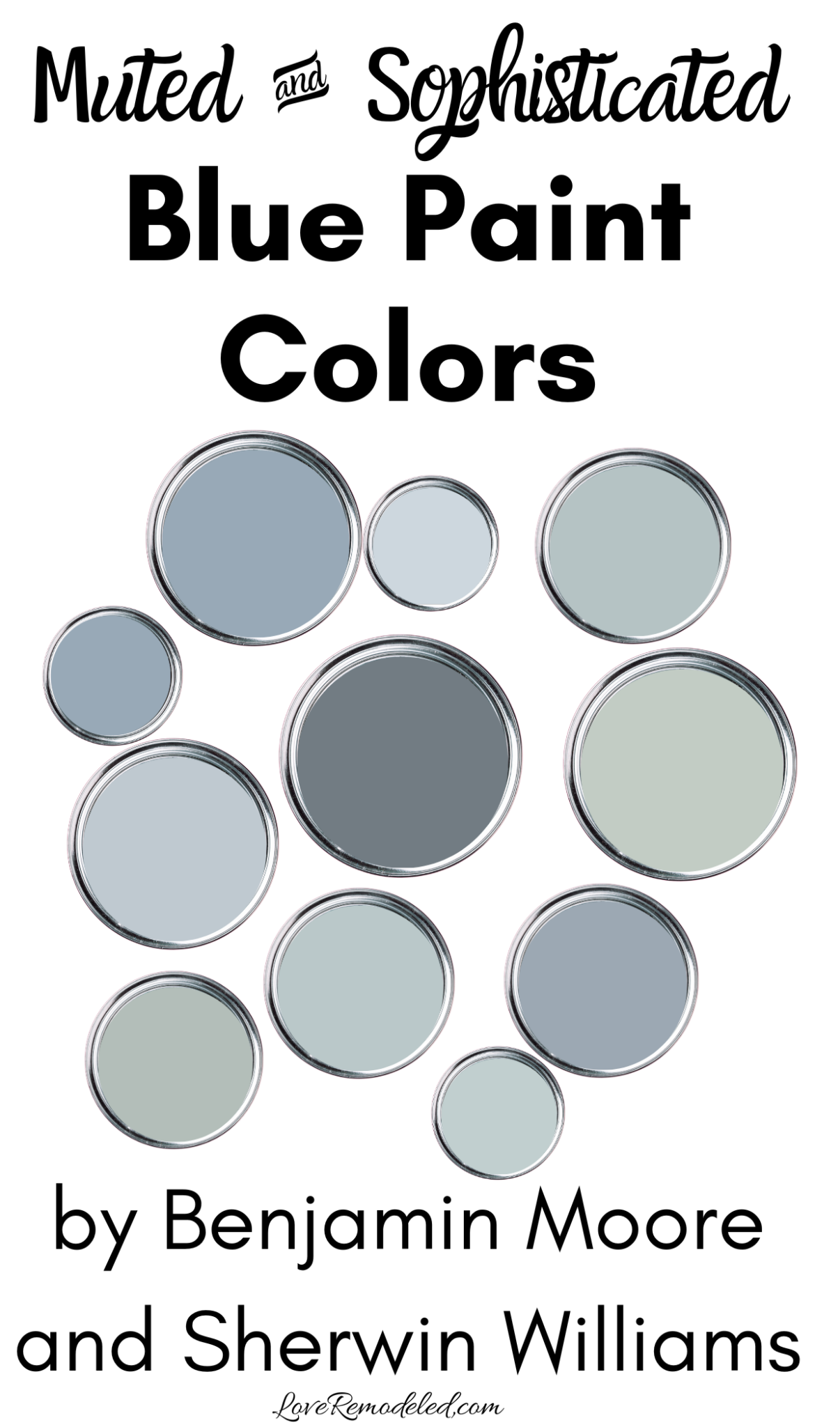 Muted Blue Paint Colors - Love Remodeled