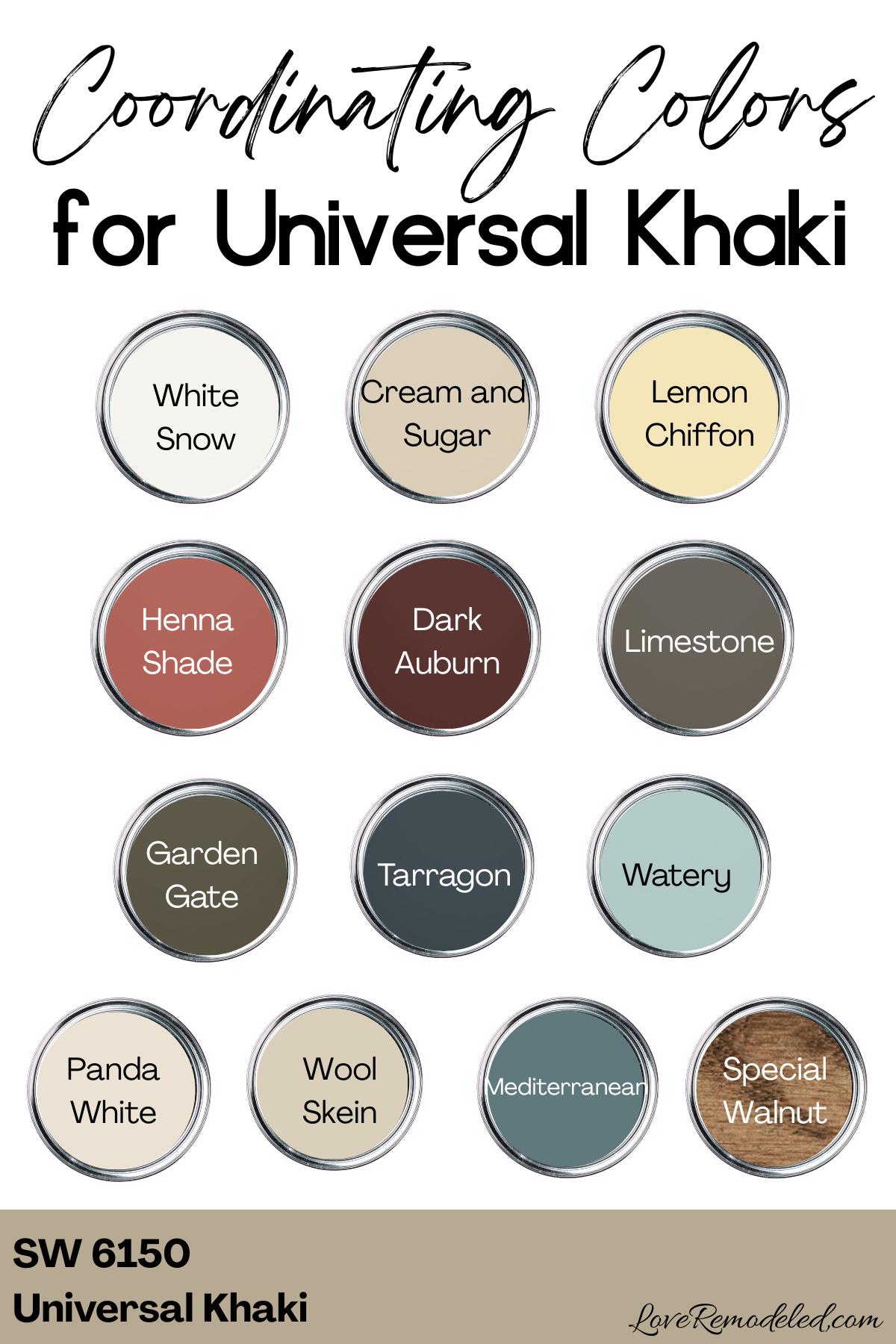 Sherwin Williams Universal Khaki - 2026 Color of the Year - Love Remodeled